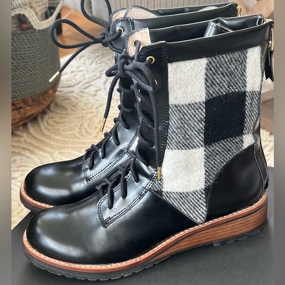 Matt Bernson | Shoes | Matt Benson Black White Wool Windsor Lace Up ...